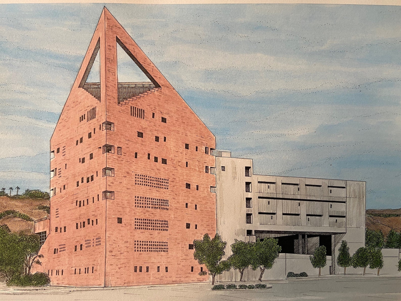 Cal Poly Pomona, CLA Building, College Gift, Graduation Gift, Signed ...