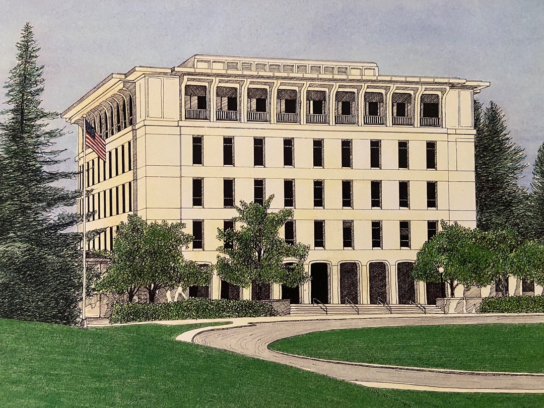 UC Davis, Mrak Hall, College Gift, Graduation Gift, Signed Print ...