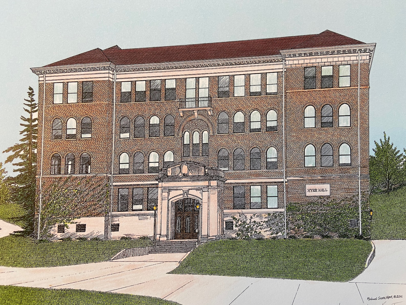 UW Whitewater, Wisconsin, Hyer Hall, College Art, Graduation Gift ...