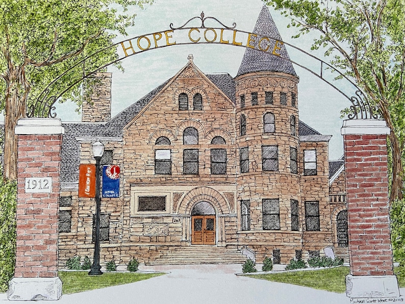 Hope College, Graves Hall, Holland, Michigan, College Art, Graduation ...