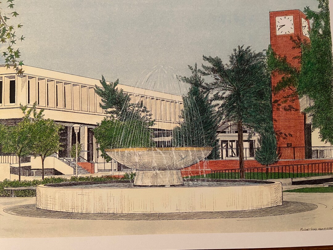 Fresno State, Clock Tower, Memorial Fountain, College Gift, Graduation ...