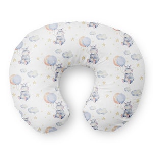 Hippo Crib Bedding, Boy Crib Bedding Set, Hippo Nursery Bedding ...