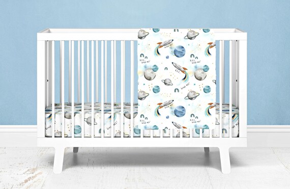 Space Crib bedding set boy Baby boy crib bedding set Space | Etsy