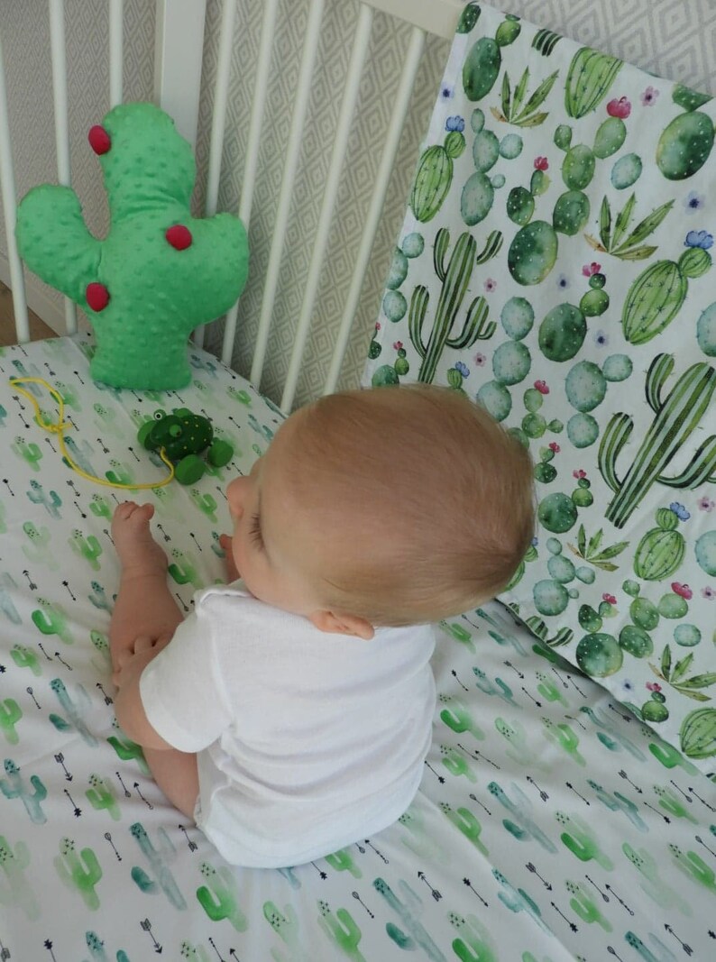 Cactus Crib Bedding Set ~ Cactus Nursery Bedding Set ~ Cactus Crib ...