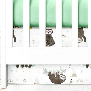 Sloth Baby Bedding, Crib Bedding Set Neutral, Sloth Crib Bedding, Sloth ...