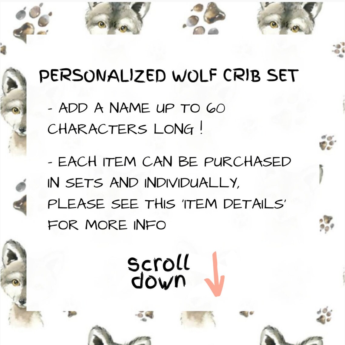 Personalized Boy Crib Bedding Set Wolf Bedding Set Woodland - Etsy