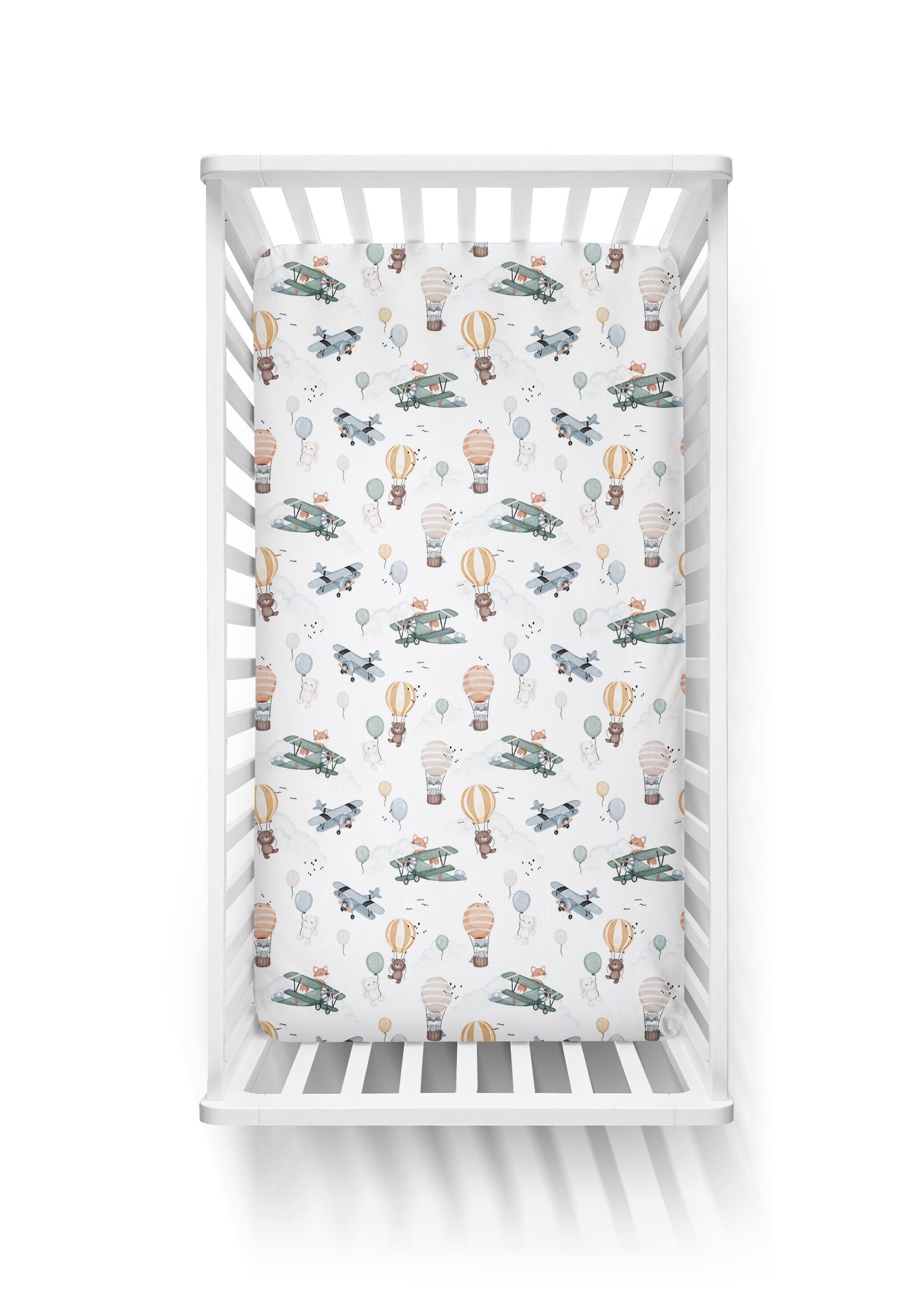 Airplane Crib Bedding Set ~ Boy Crib Bedding Set ~ Space Baby Bedding ...