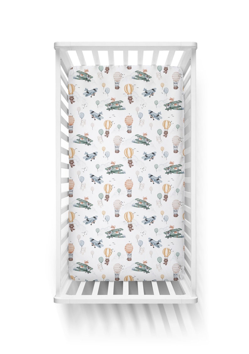 Airplane Crib Bedding Set ~ Boy Crib Bedding Set ~ Space Baby Bedding ...