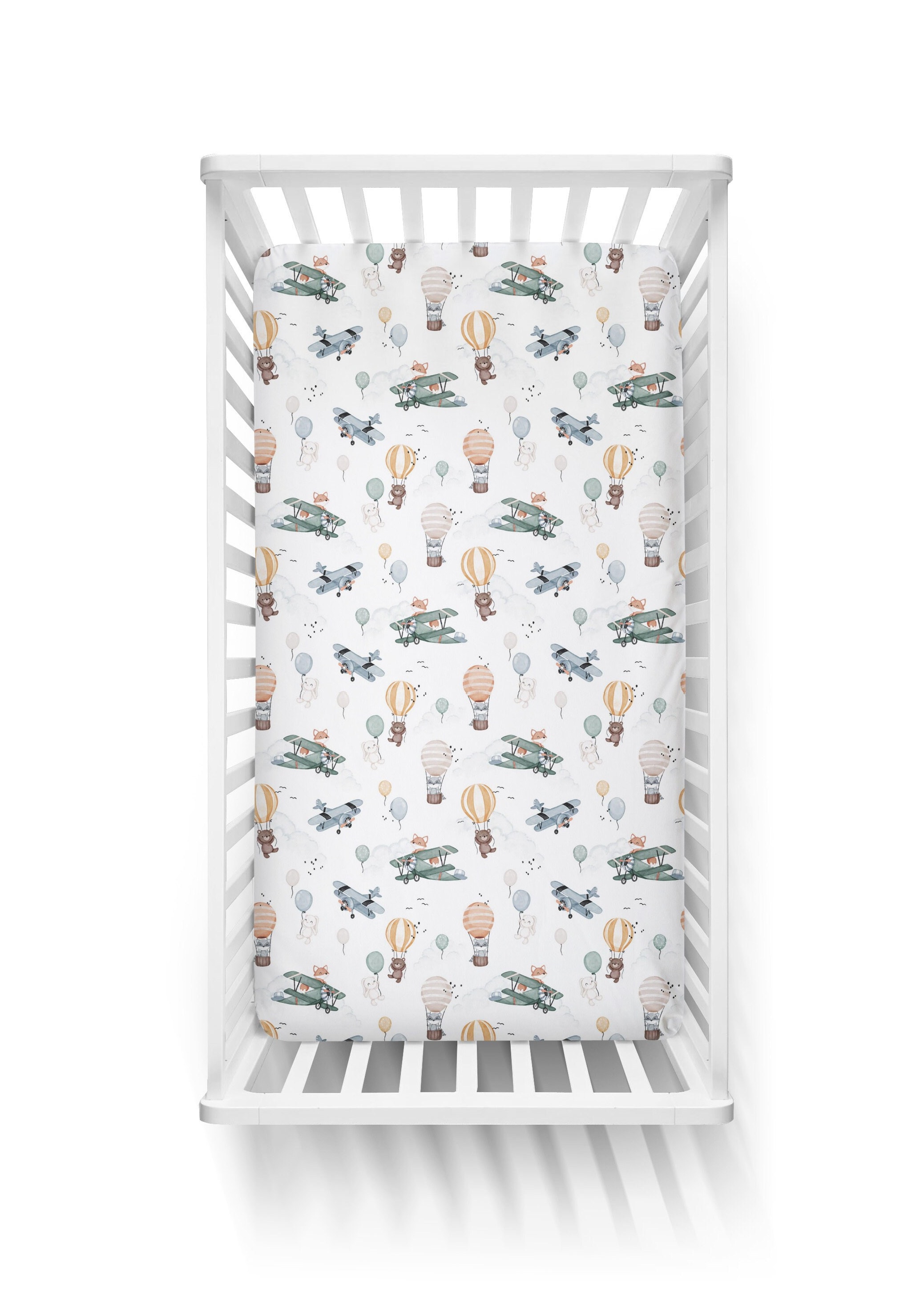 Airplane Crib Bedding Set ~ Boy Crib Bedding Set ~ Space Baby Bedding ...