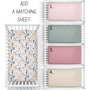 Girl Dinosaur Crib Bedding Set, Dino Baby Girl Crib Bedding Set, Baby ...