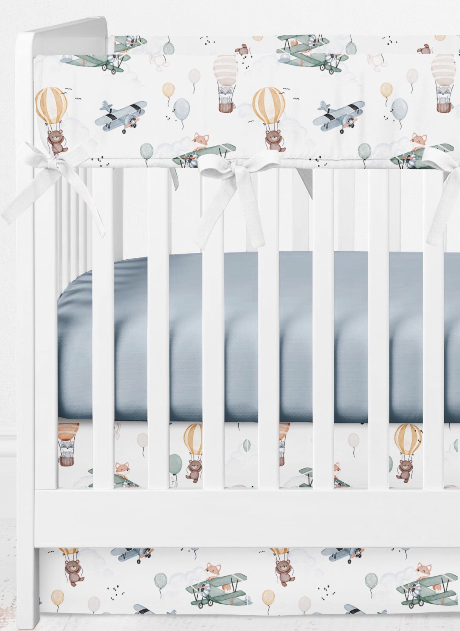 Airplane Crib Bedding Set Boy Crib Bedding Set Space Baby | Etsy