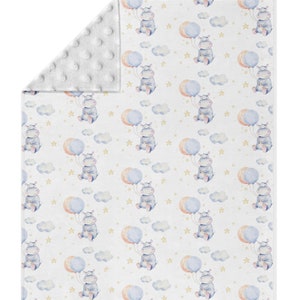 Hippo Crib Bedding, Boy Crib Bedding Set, Hippo Nursery Bedding ...