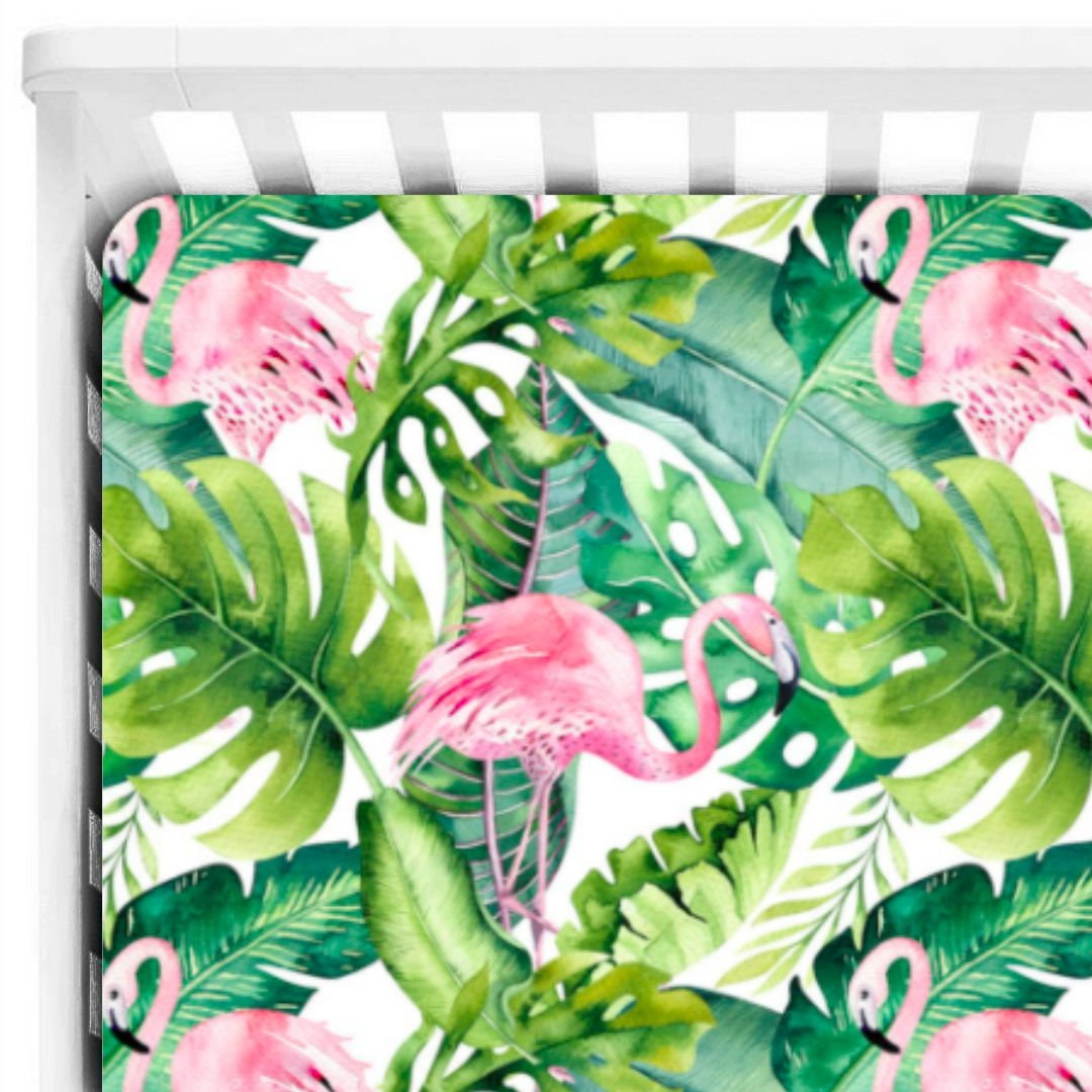 Flamingo Crib Bedding Set, Flamingo Nursery Bedding Set, Flamingo ...