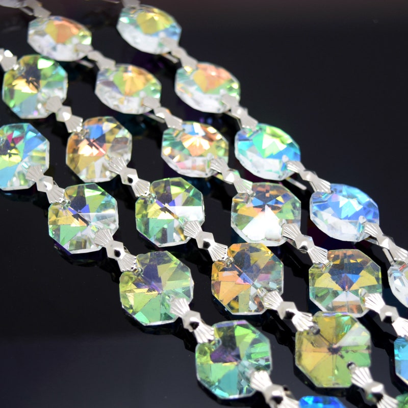 Large Glass Beads Chain - Etsy UK