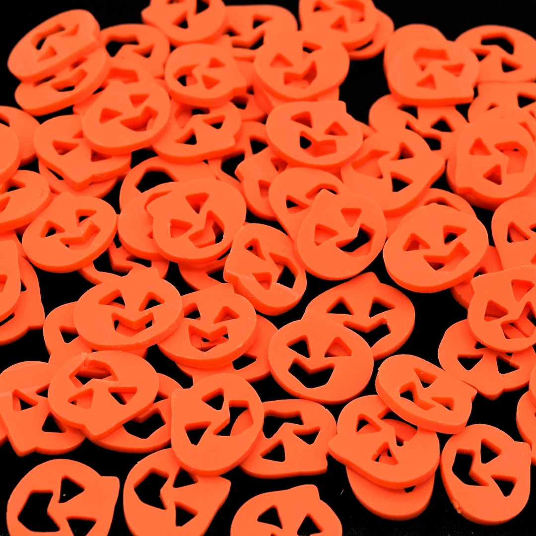 50g Polymer Clay Fimo Sprinkle Slices Resin Slime Inclusions - Orange ...
