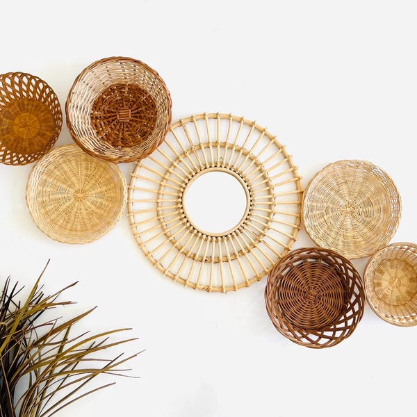 Rattan Wall Art - Etsy