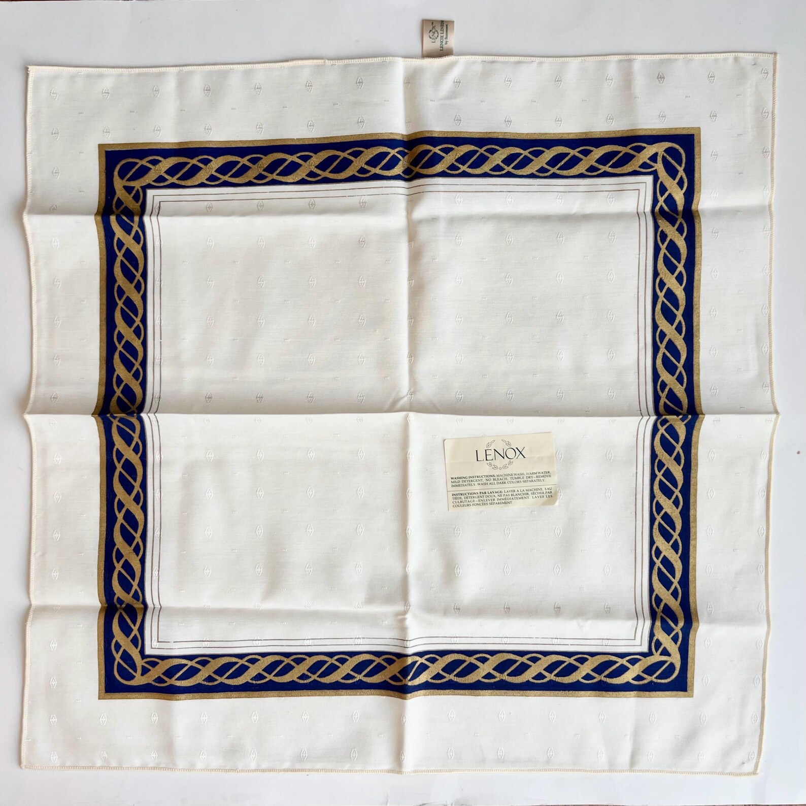 Lenox Linen Hamilton Pattern Table Linens (1989) | Vintage Placemats ...