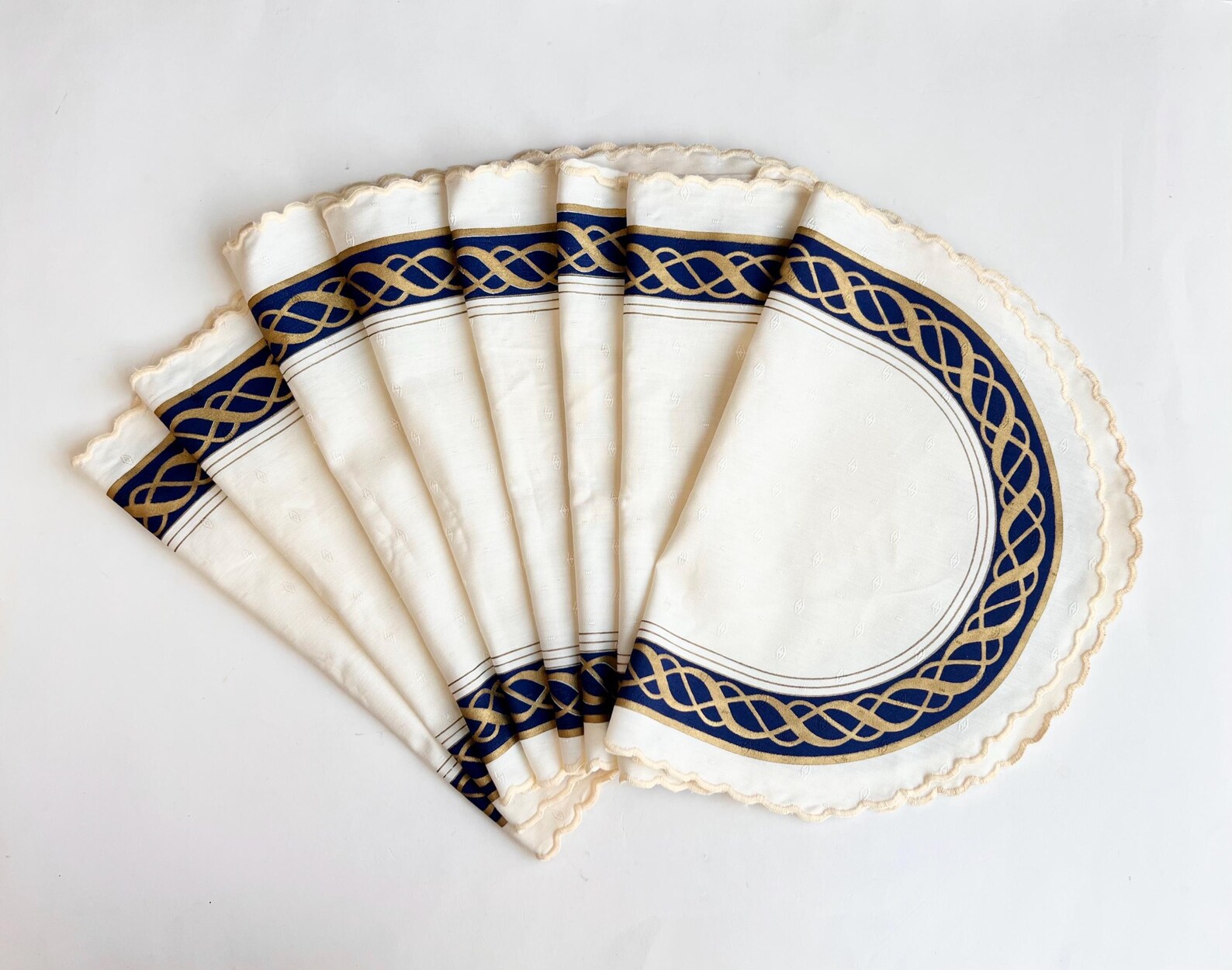 Lenox Linen Hamilton Pattern Table Linens (1989) | Vintage Placemats ...