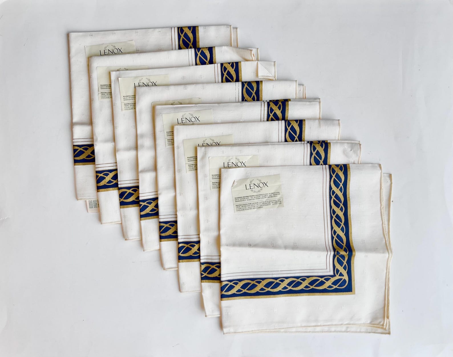 Lenox Linen Hamilton Pattern Table Linens (1989) | Vintage Placemats ...