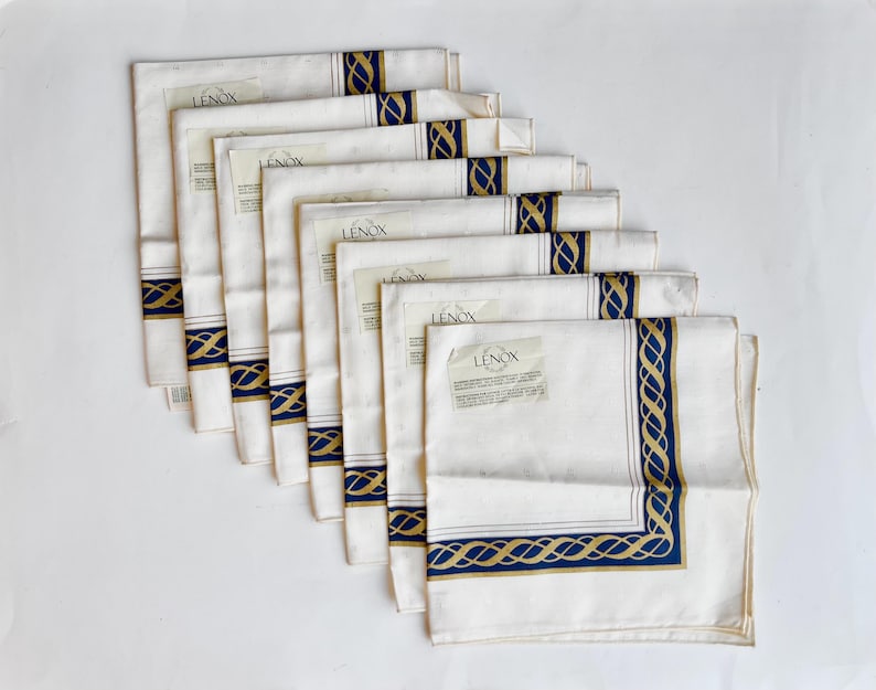 Lenox Linen Hamilton Pattern Table Linens (1989) | Vintage Placemats ...