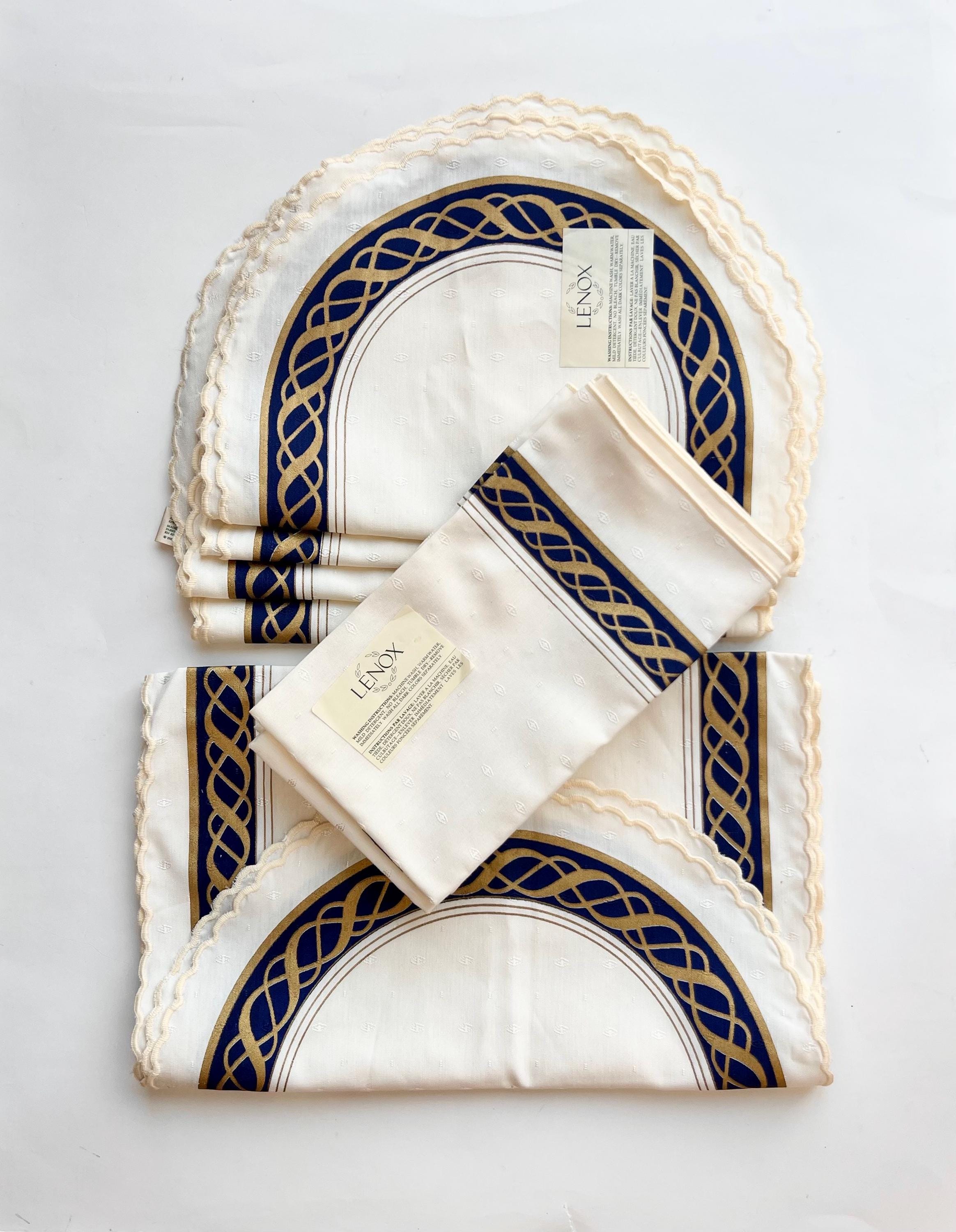 Lenox Linen Hamilton Pattern Table Linens (1989) | Vintage Placemats ...