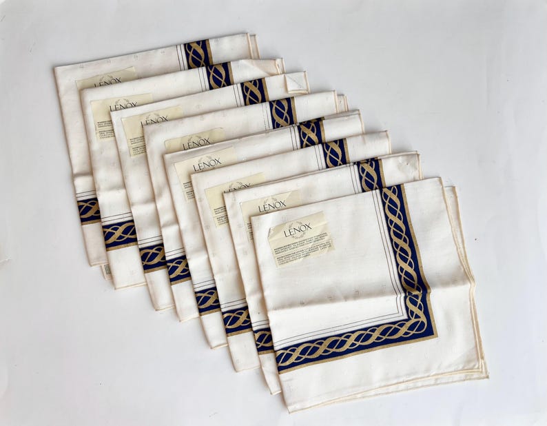 Lenox Linen Hamilton Pattern Table Linens (1989) | Vintage Placemats ...