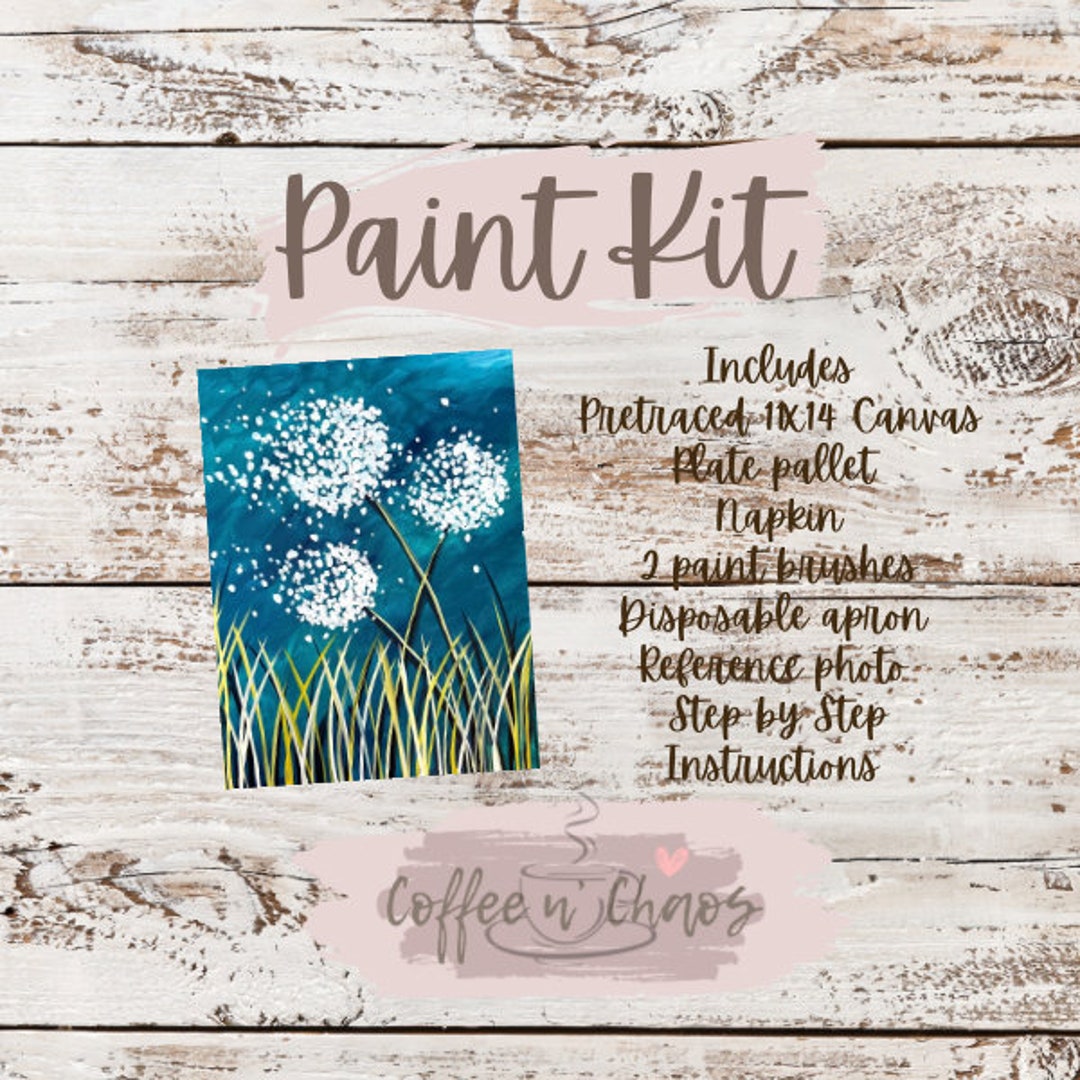 Dandelions DIY Paint Kit - Etsy