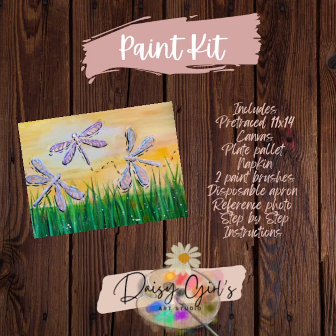 Dragonflies DIY Paint Kit - Etsy