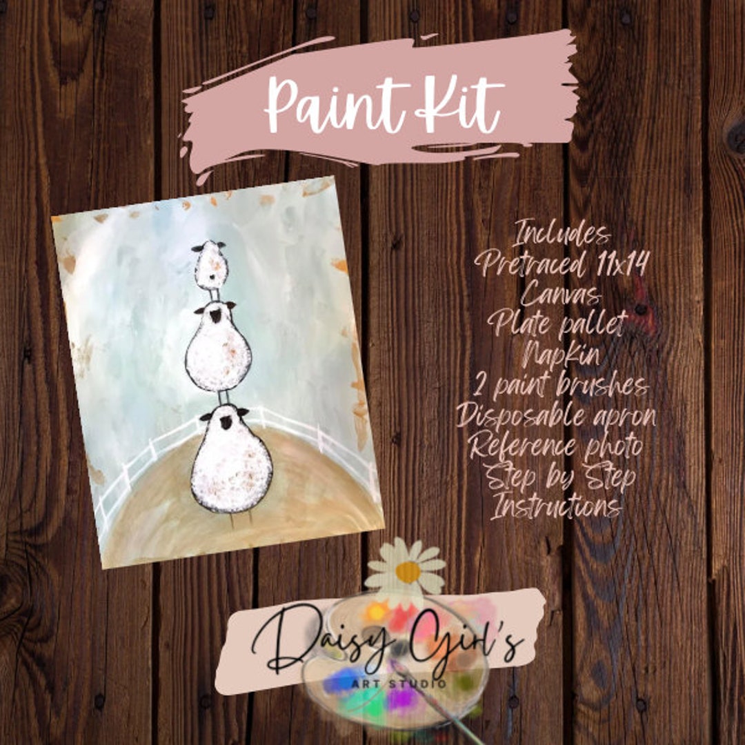 Stacked Sheep DIY Paint Kit - Etsy