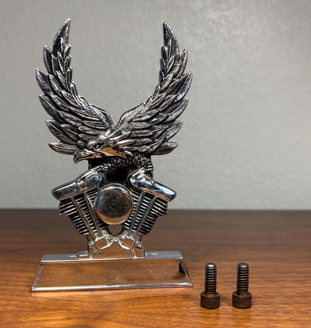 Vintage Harley Davidson Shovelhead Eagle Sissy Bar Medallion Insert ...