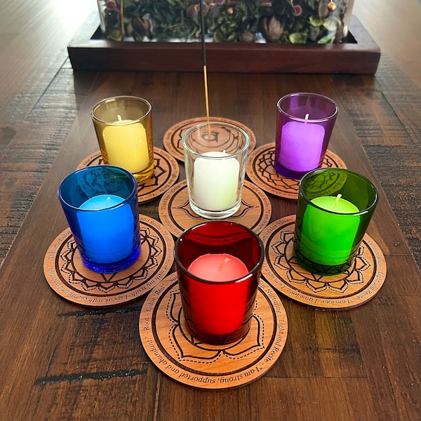 Chakras Candle Holder - Etsy