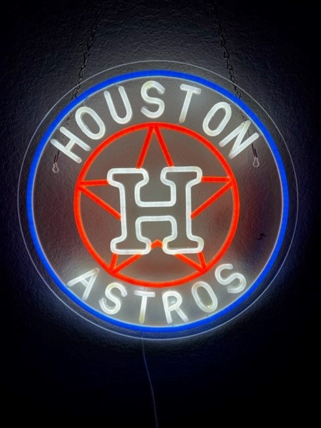 Houston Astros 16 Inch LED Sign Astro Gifts Neon Signs for Wall Decor ...