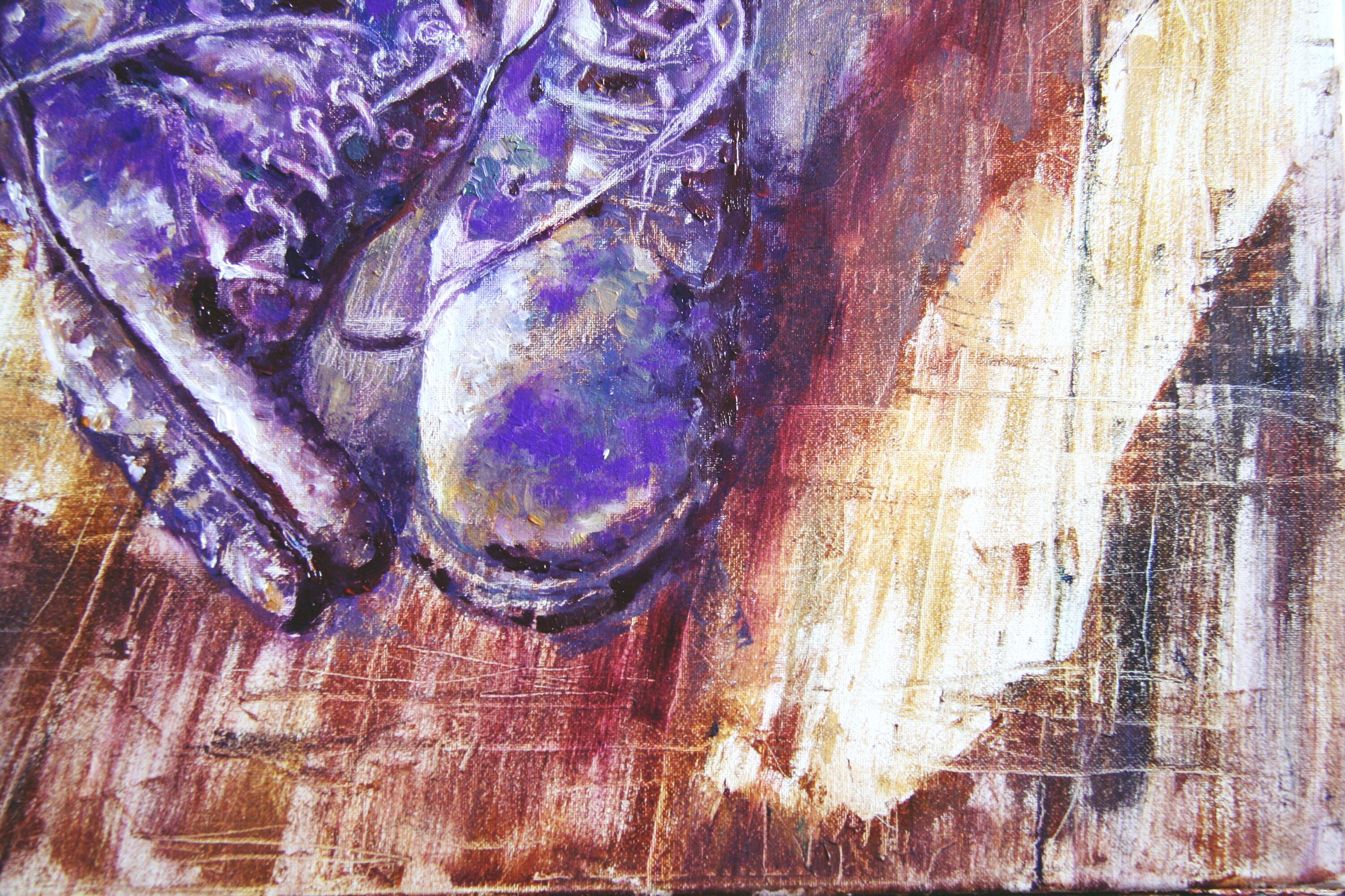 Mens Vintage Boots Painting Original Wall Art Combat Boots Artwork 20 ...
