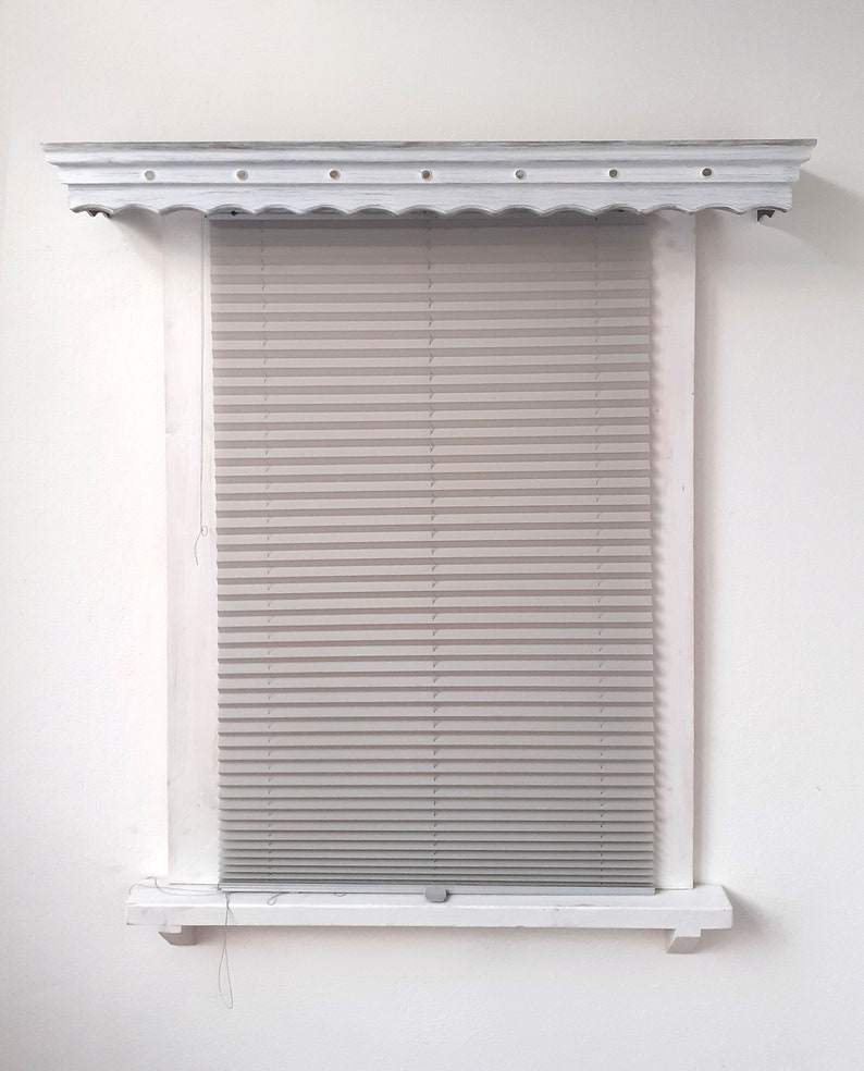 Narrow Wave Window Cornice With Knobs/window Cornice Box/cornice Window ...