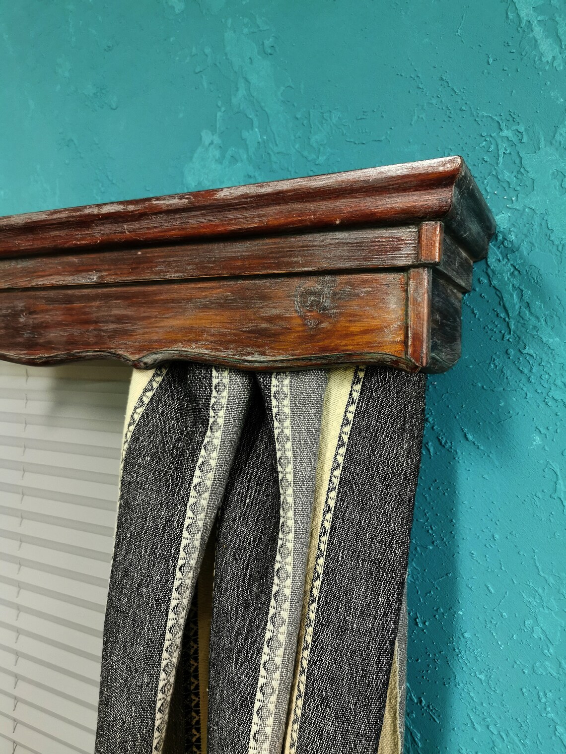 Rustic Wood Window Cornice: Farmhouse Decor, Coniferous Wood - Etsy