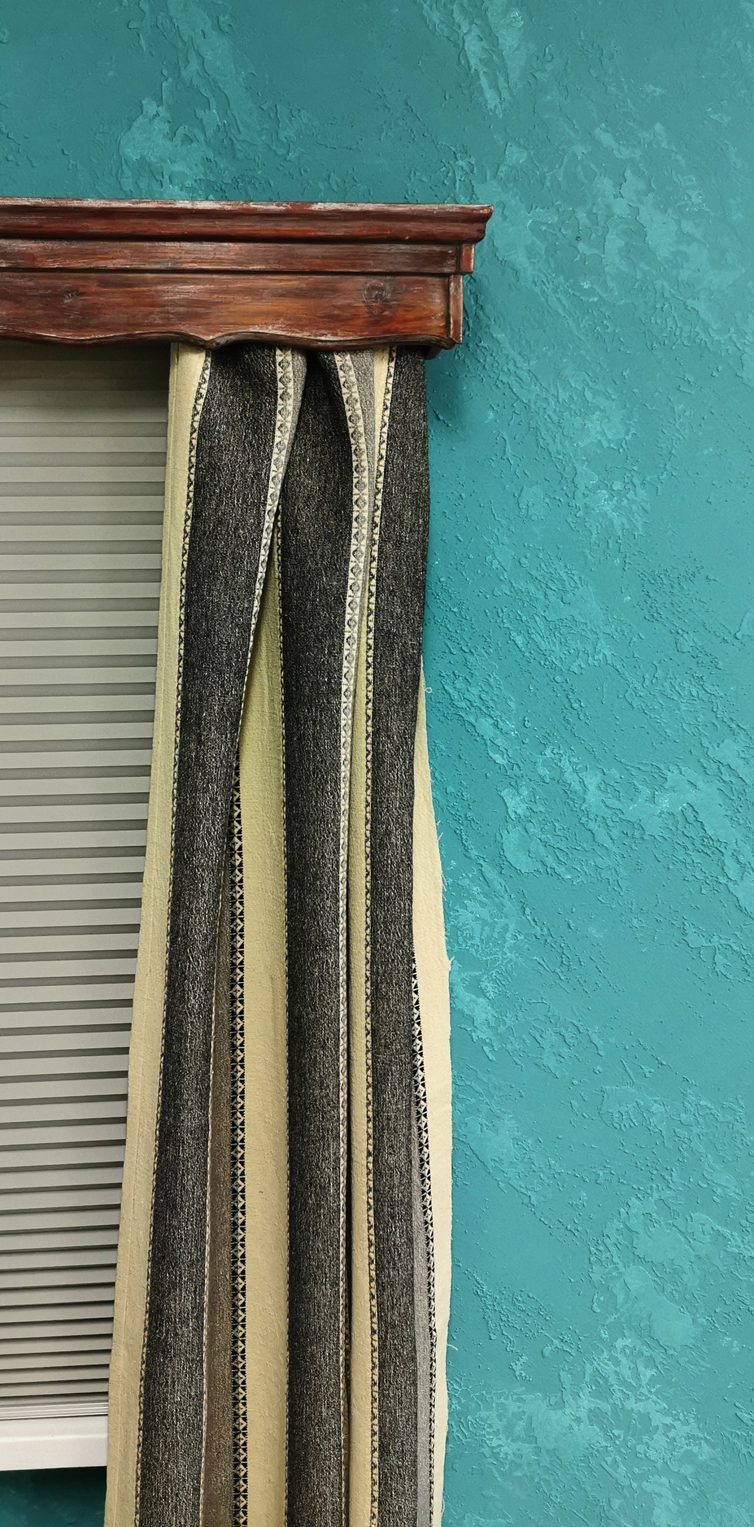 Rustic Wood Window Cornice: Farmhouse Decor, Coniferous Wood - Etsy