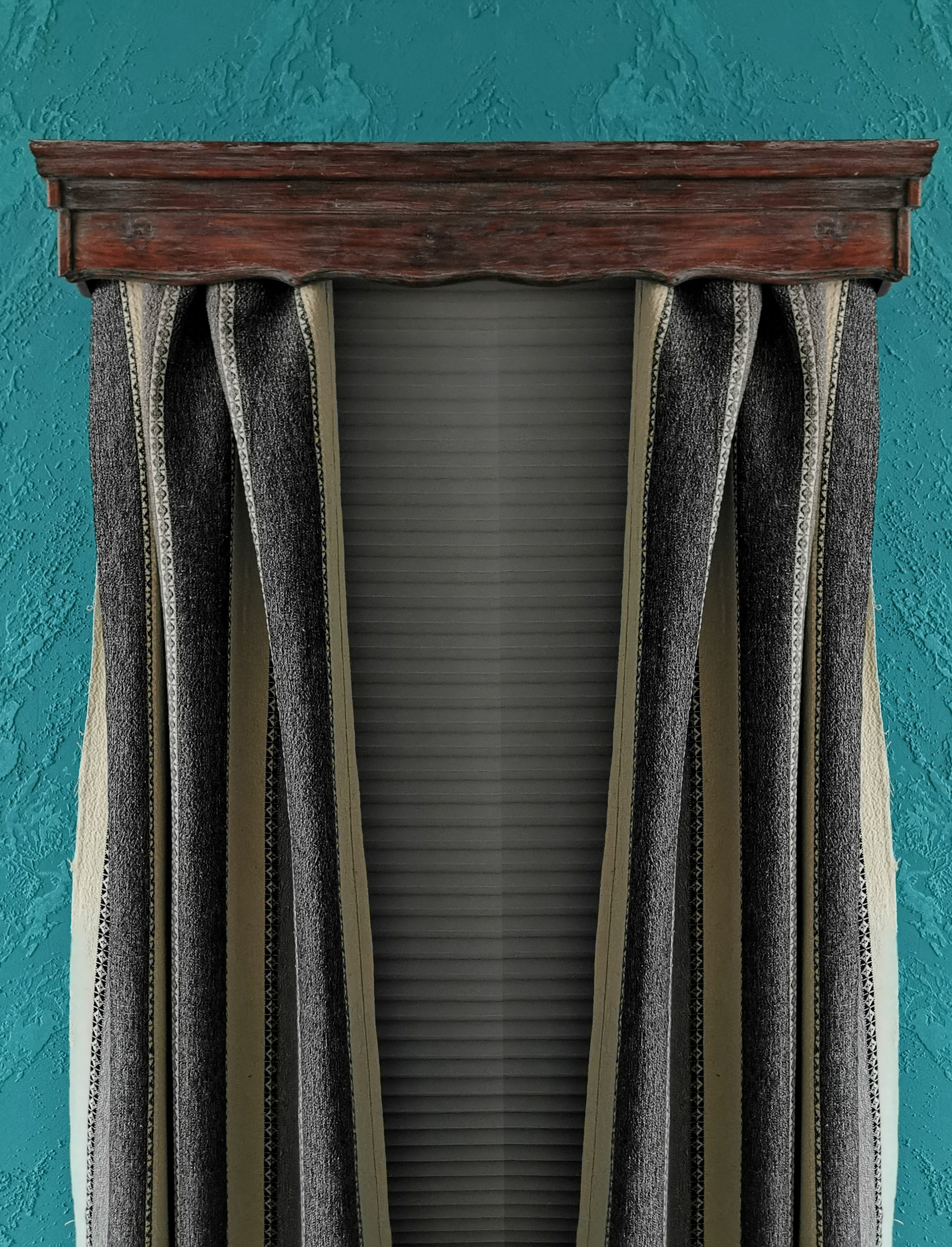 Rustic Wood Window Cornice: Farmhouse Decor, Coniferous Wood - Etsy