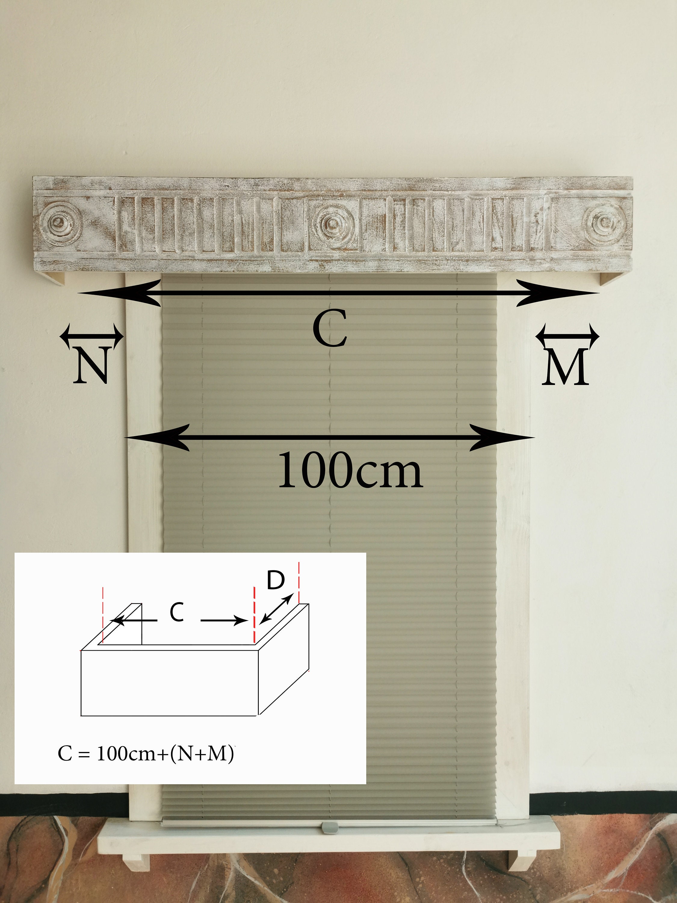 Bronze Pillar Cornice/window Cornice Box/cornice Window Treatments ...