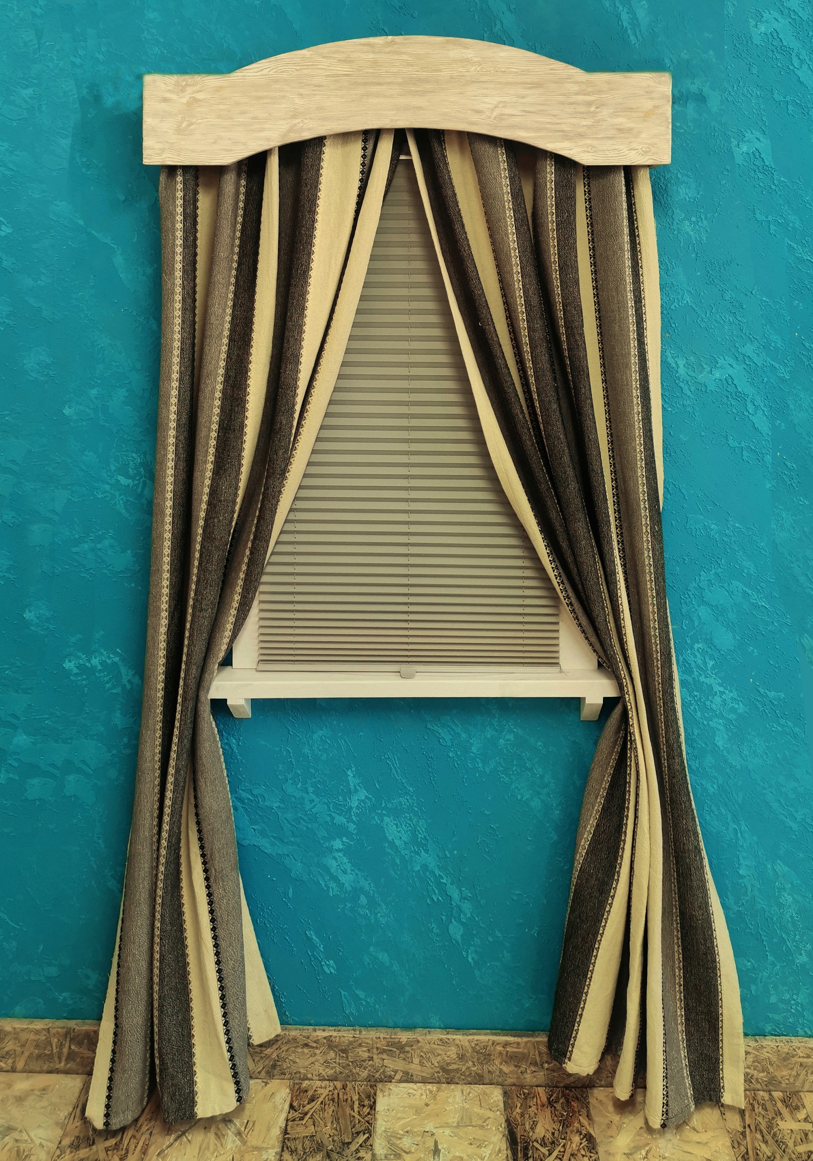 Rustic White Wood Window Cornice: Farmhouse Decor - Etsy