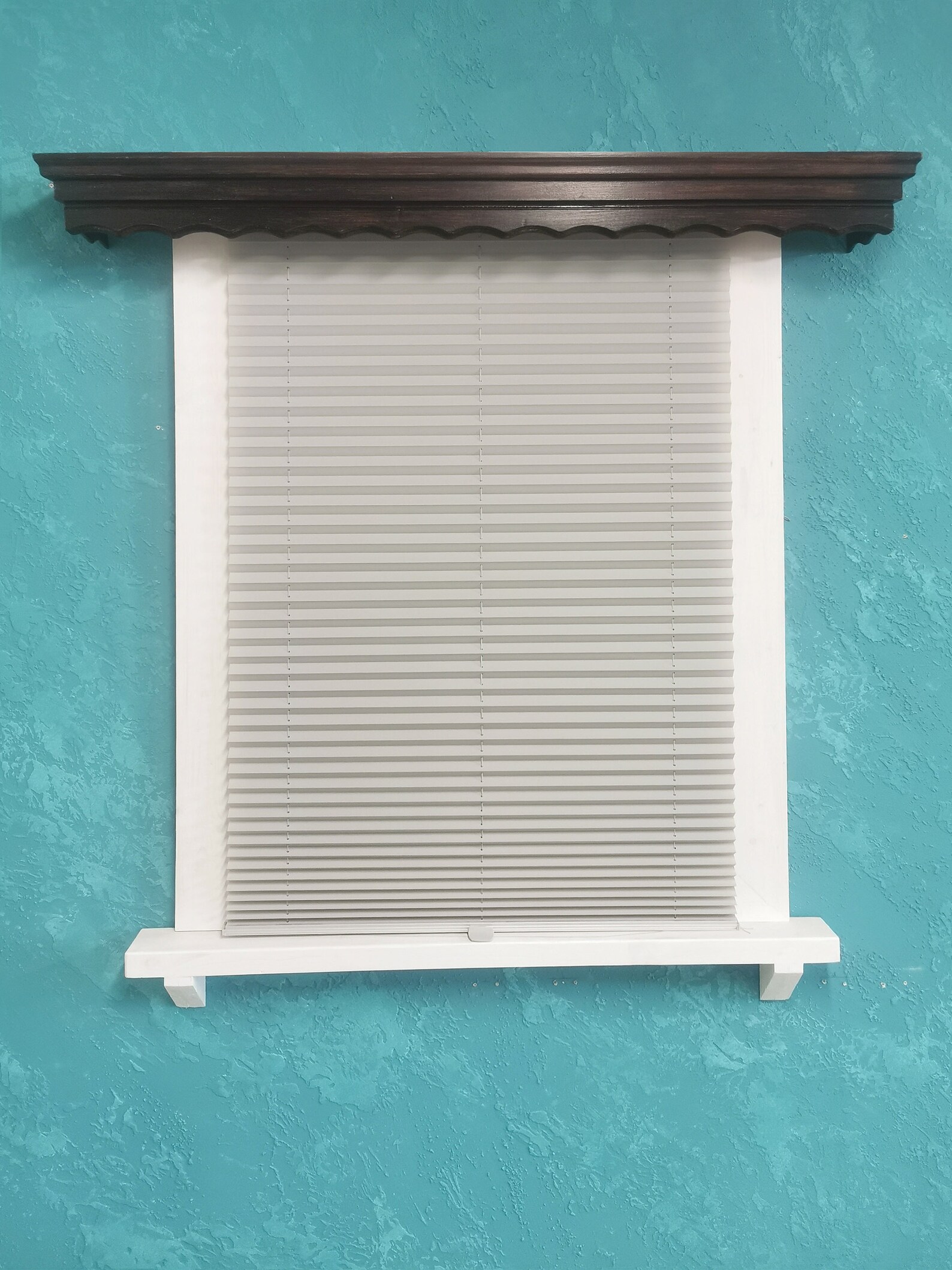 Narrow Wave Window Cornice/window Cornice Box/cornice Window Treatments ...