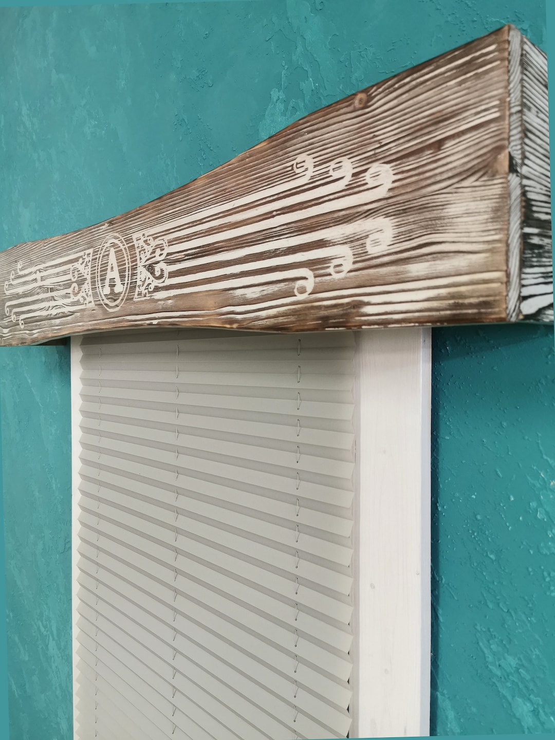 Custom Letter Window Cornice: Rustic Farmhouse Decor - Etsy