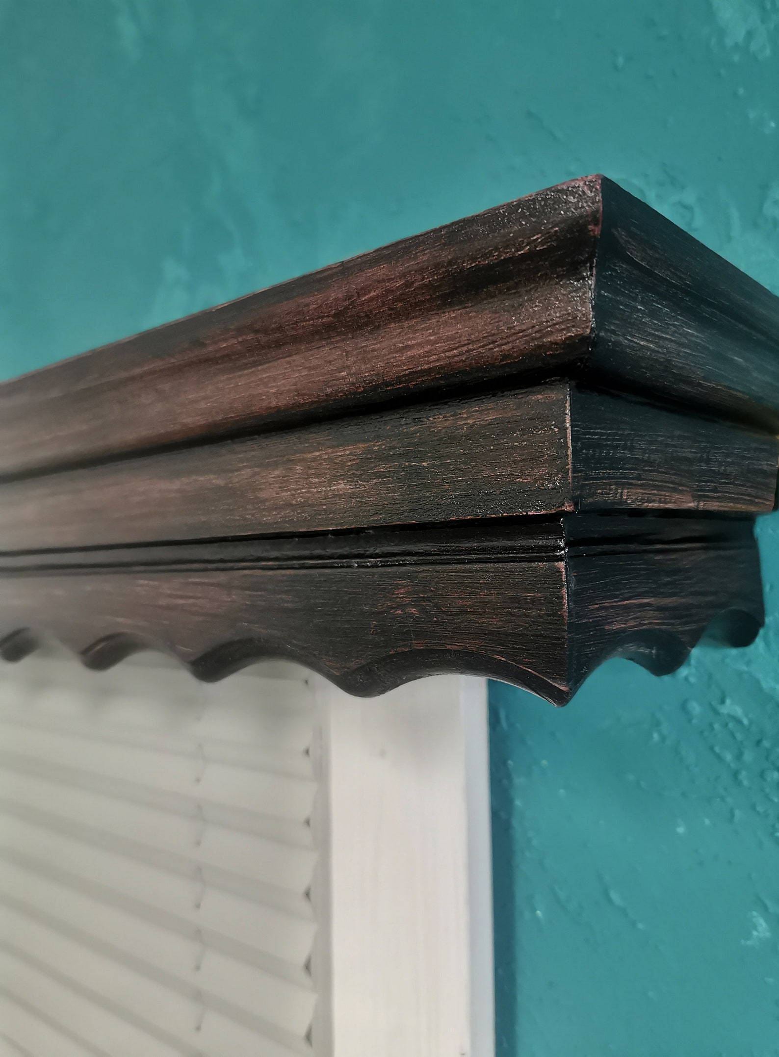 Narrow Wave Window Cornice/window Cornice Box/cornice Window Treatments ...