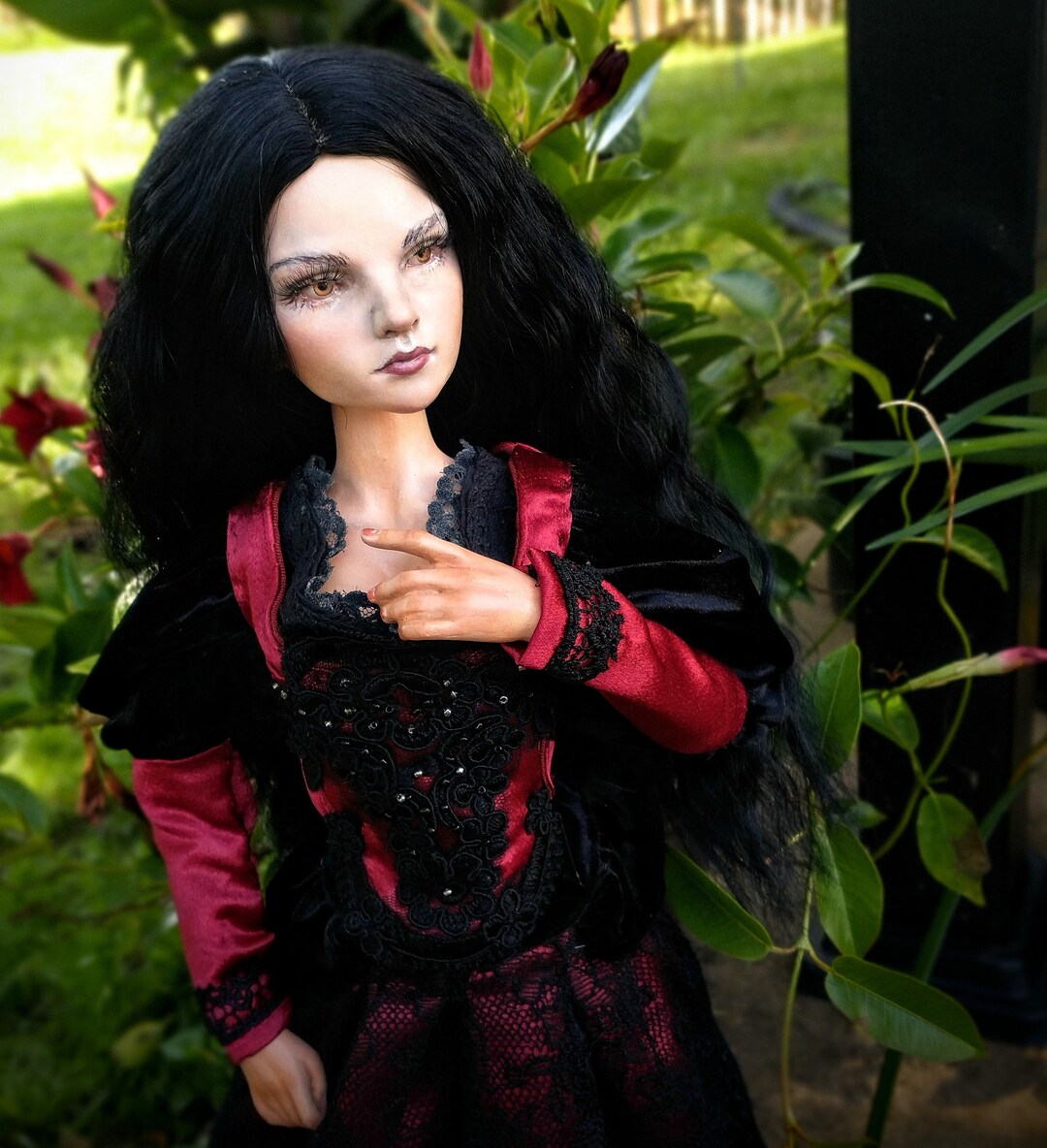 OOAK raven BJD, Full Set Collectible - Etsy