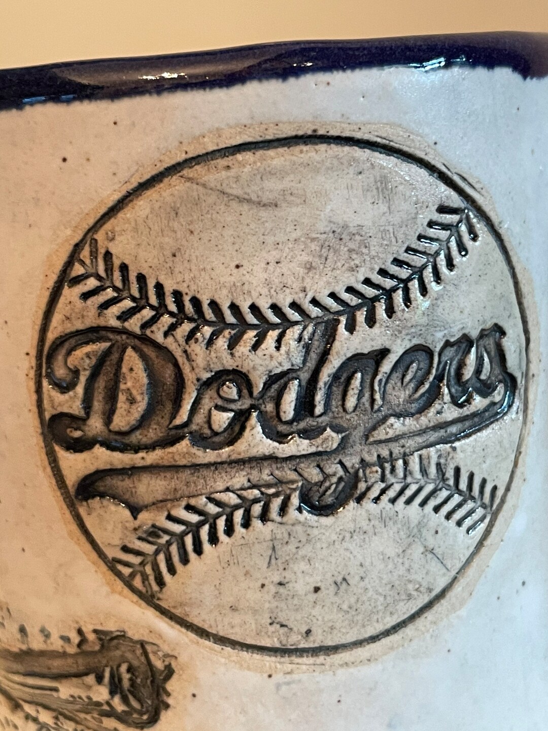 Custom Baseball Mug, Handmade Pottery Art - Etsy