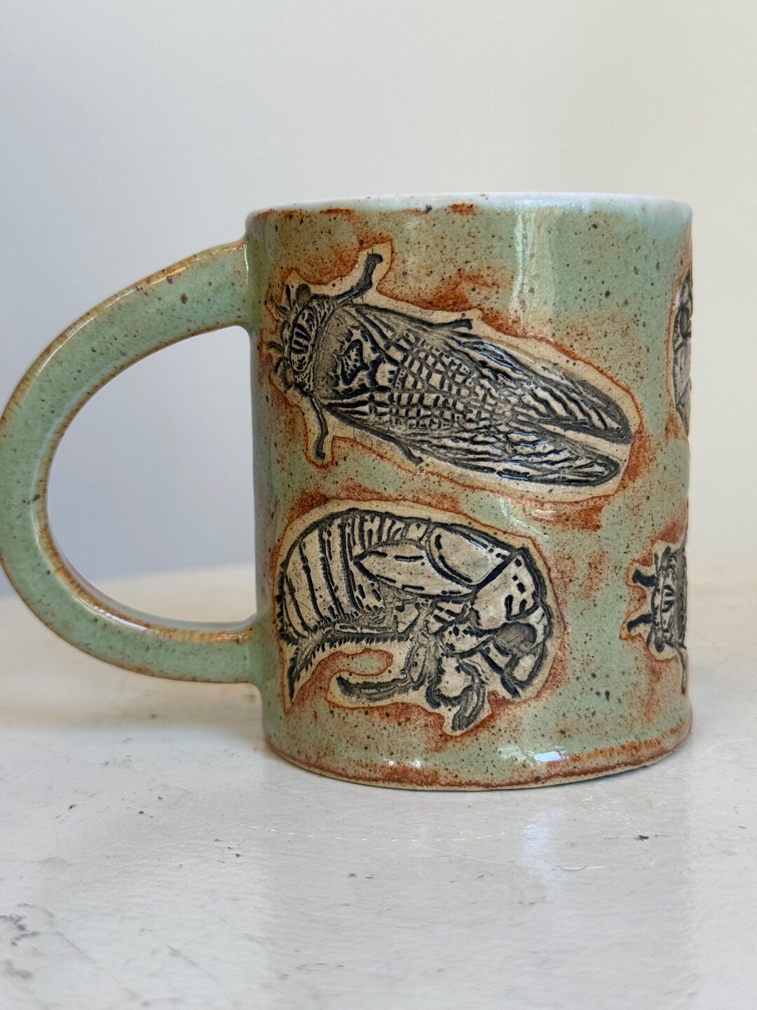 Cicada Mug - Handmade Cicada Art, Pottery Mug - Etsy