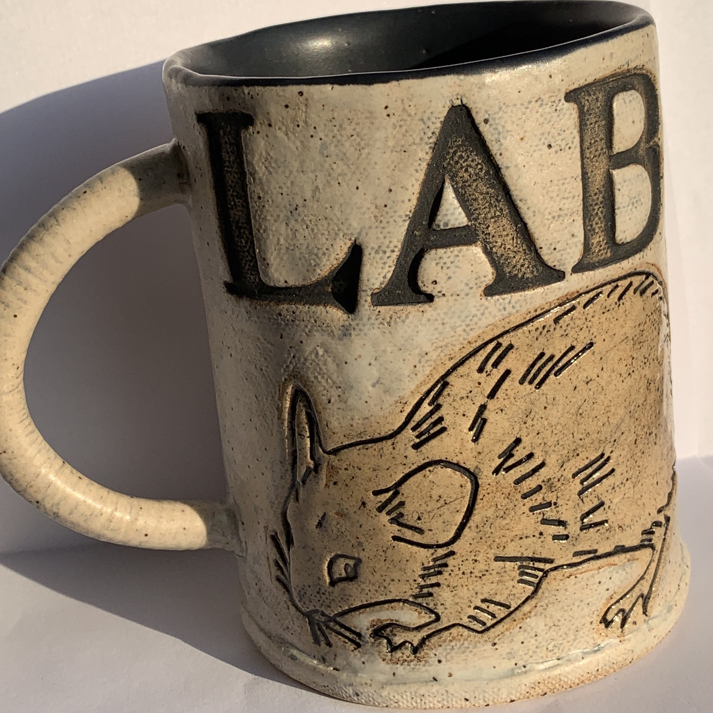 Lab Rat Mug Handmade Rat Art Rat Gift Pottery Mug - Etsy