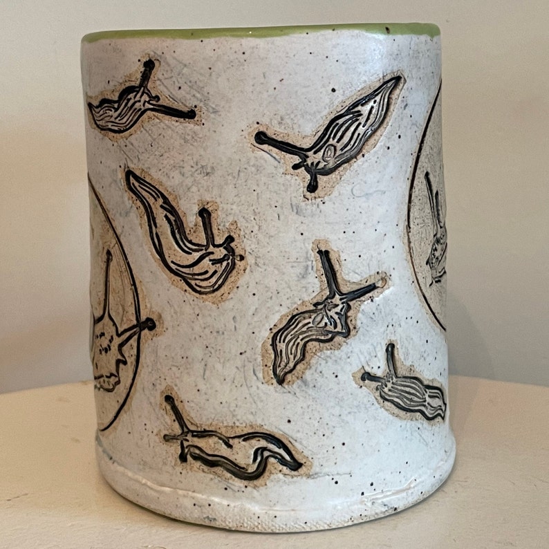 Slug Mug- Handmade Slug and Snail Art Pottery Mug - Etsy