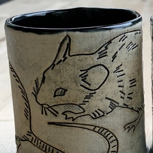 Rat Mug Set- Handmade Rat Art Pottery Mug - Etsy