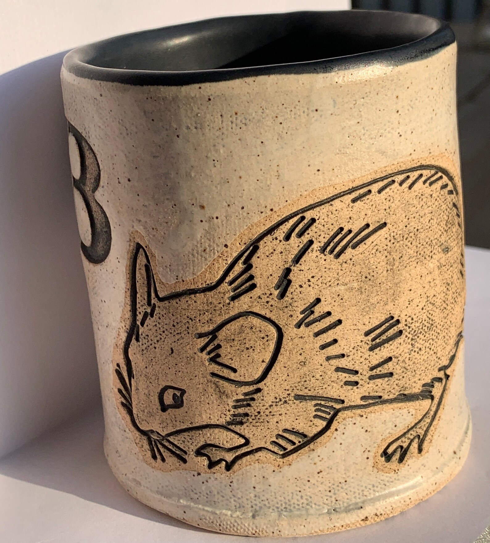 Lab Rat Mug Handmade Rat Art Rat Gift | Etsy