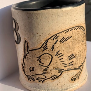 Lab Rat Mug - Handmade Rat Art Rat Gift, Pottery Mug - Etsy